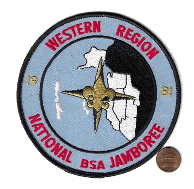 BSA NATIONAL SCOUT JAMBOREE 1981 WESTERN REGION 5 INCH MINT JACKET ...