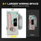 120/250V 50Amp Generator Power Inlet Box SS2-50P 3 Prong Power Inlet ...