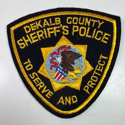 Dekalb County Sheriff Police Illinois IL Felt Patch P1 | eBay