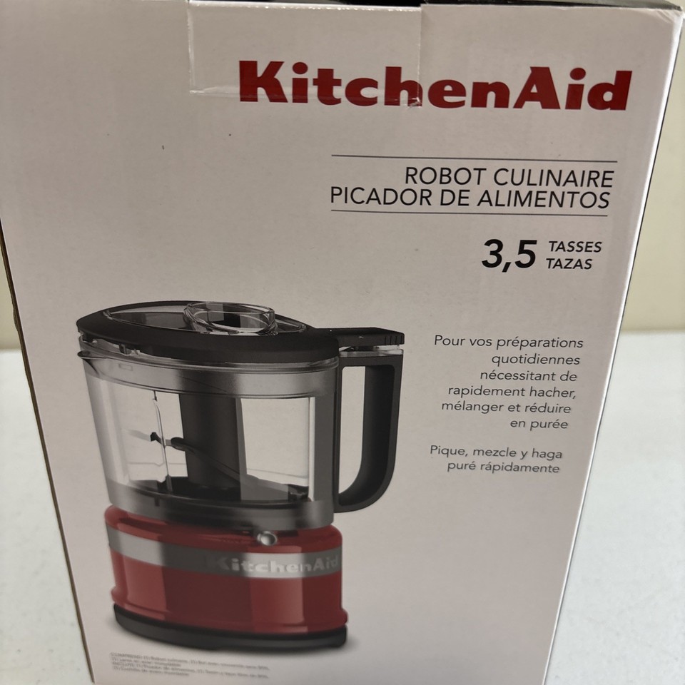 KitchenAid 3.5 Cup Food Chopper Red Mini Food Processor - KFC3516ER | eBay
