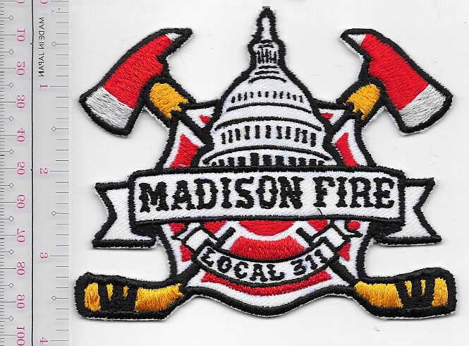 Firefighter Wisconsin Madison Fire Department Firemen Ice NO TARIFF | eBay