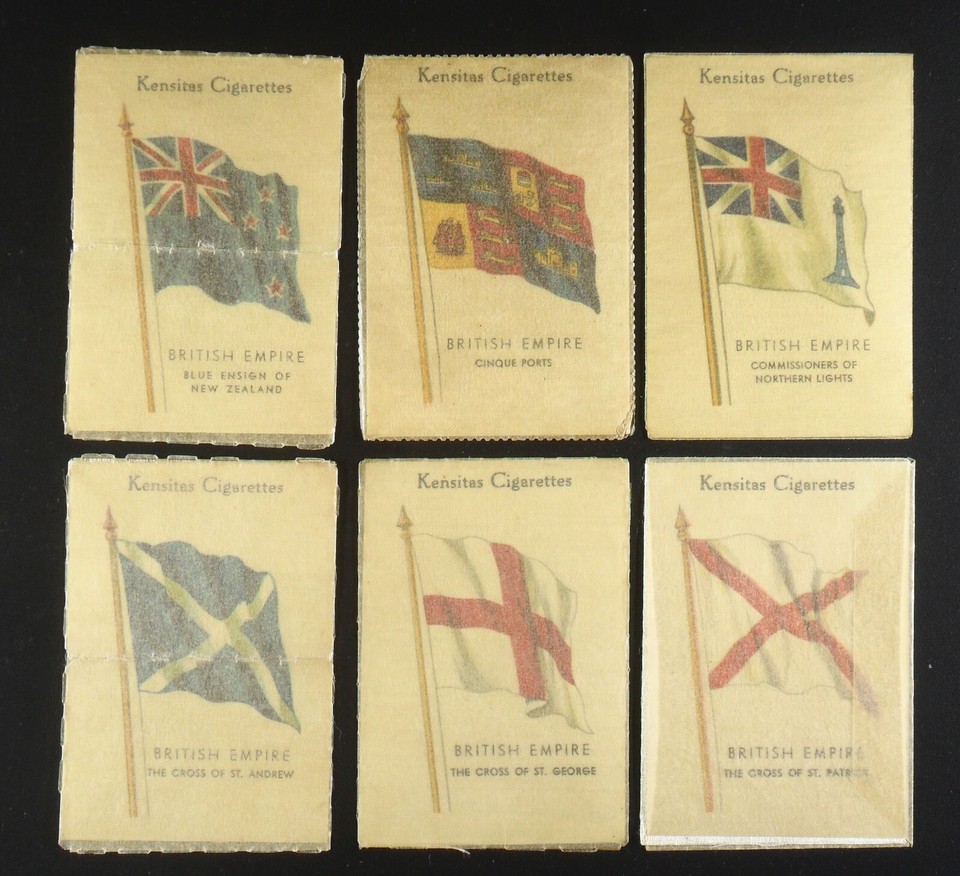 BRITISH EMPIRE FLAGS WIX CIGARETTE SILK CARD 1934 FULL SET 48 GOOD ...