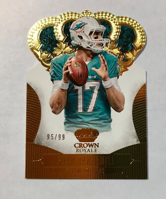 2013 Panini Crown Royale Gold Die-Cut #83 Ryan Tannehill Titans #’d 95/ ...