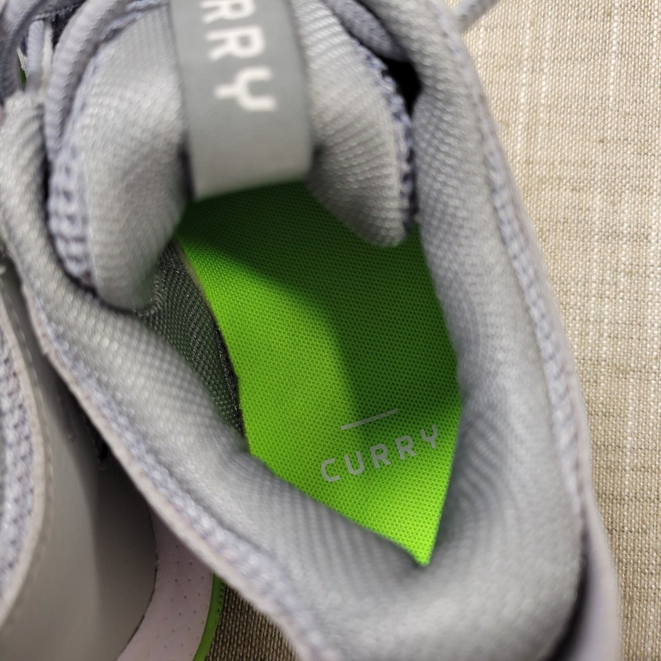 Under Armour Curry 3Z5 Shoes GS Size 4Y Boys Gray White Lime Basketball ...
