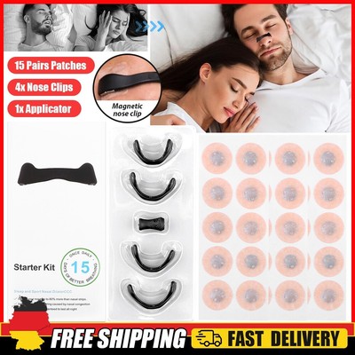 15 Pairs Magnetic Nasal Strips Nasal Breathing Dilators Breathing ...