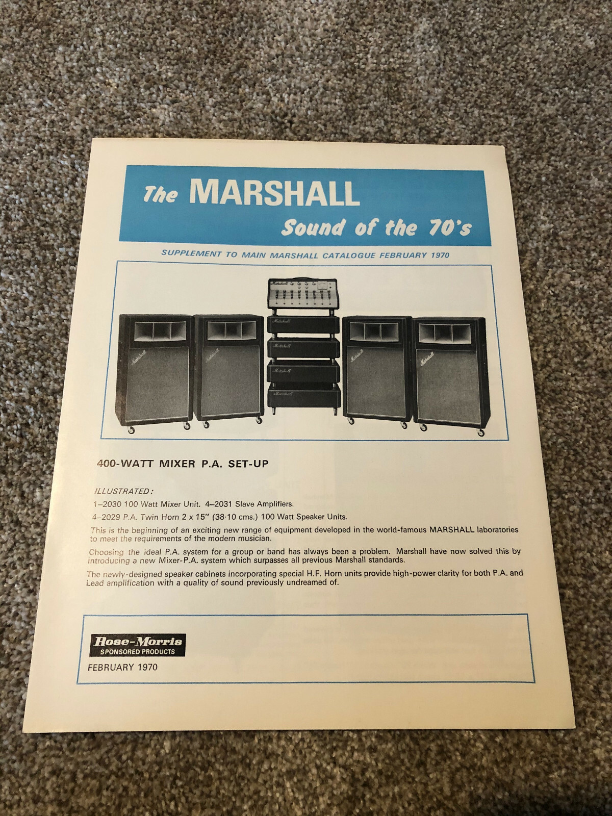 Let em hear it like it is - Marshall advertisement (1971) >> Vintage ...