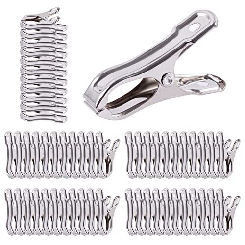 Garden Clips 55pcs Large Open Stainless Steel Greenhouse Clips 2in ...