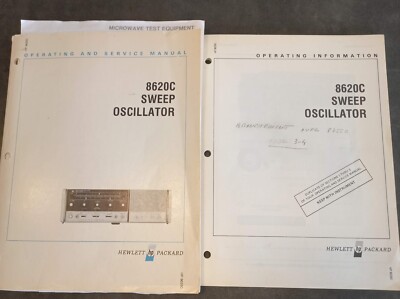 HP8620C Agilent service manual and d operating information | eBay