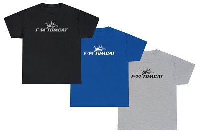 F-14 Tomcat Jet Fighter Aircraft Logo Air Force Graphic T-shirt Tee ...