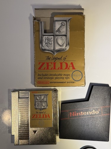 The Legend of Zelda (Nintendo 1987 NES) Gold Cart With Box NO Manual ...