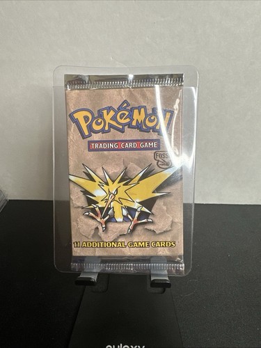 SEALED Fossil Pokemon TCG Booster Pack Zapdos Artwork | eBay