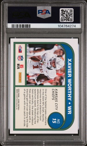 2024 Panini Score Protential #15 Xavier Worthy PSA 10 | eBay