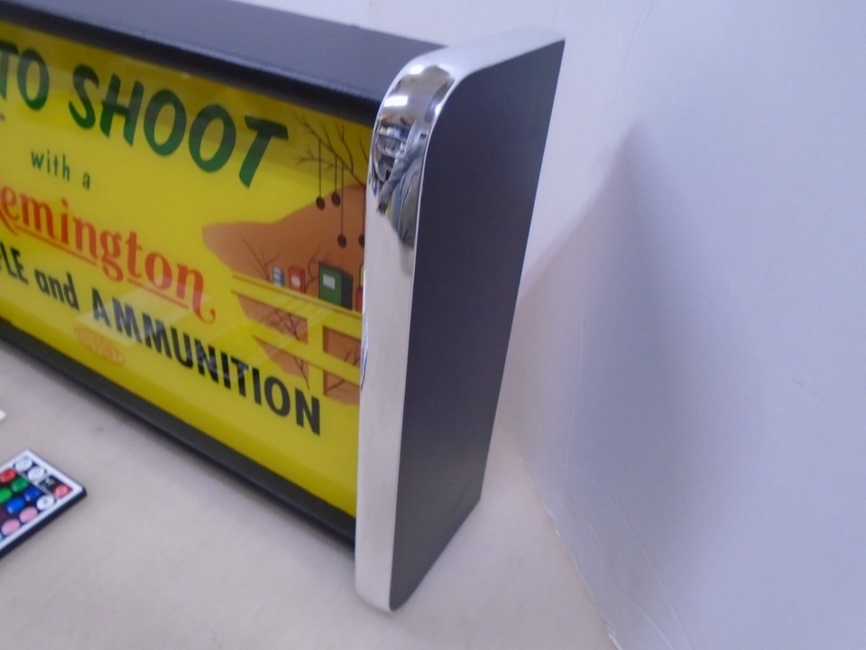Remington It's fun to shoot LED Display lighted sign lightbox Wall ...