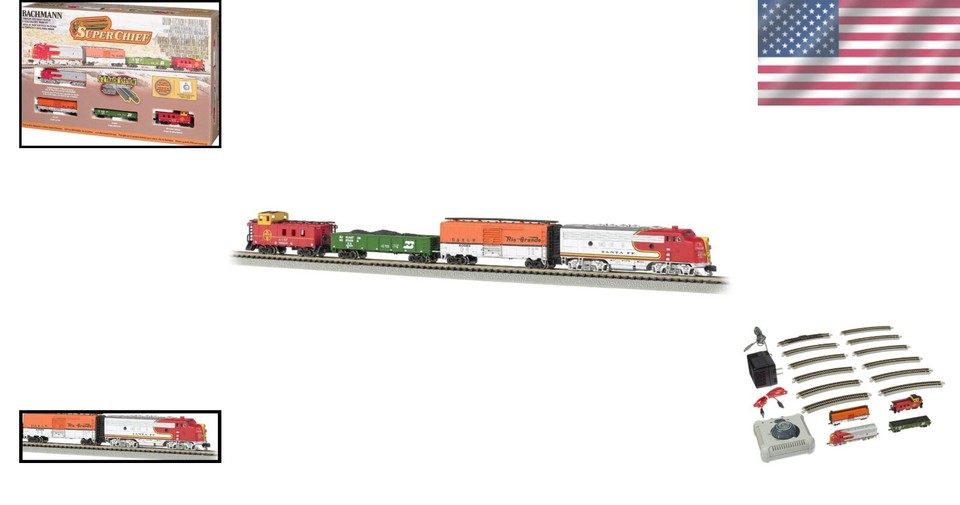 Complete N Scale Super Chief Electric Train Set - F7-A with Track ...