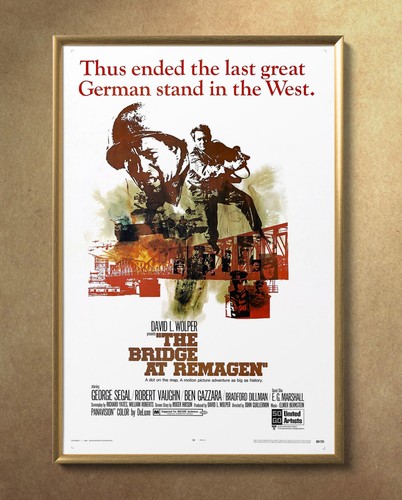 The Bridge at Remagen GeorgeSegal 1969 Movie Poster 24"x36" Glossy ...