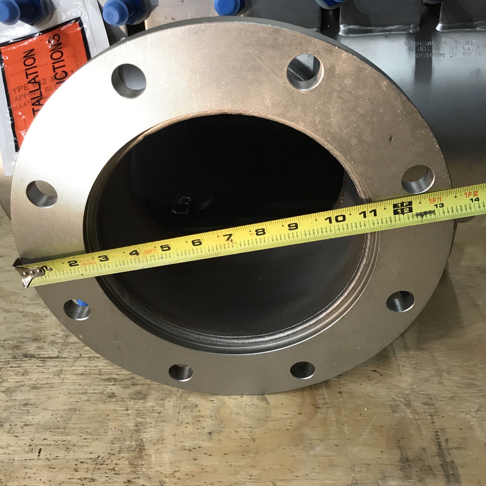 8” x 8” ALL STAINLESS TAPPING SLEEVE SMITH BLAIR STYLE 665 9.20-9.60 AC ...