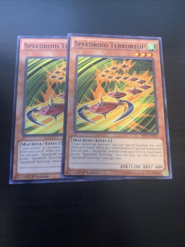 2 X Speedroid Terrortop - SP17-EN022 - Common - 1st Edition - Yugioh | eBay
