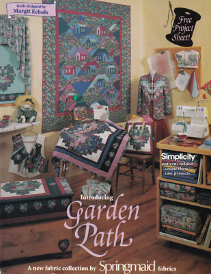 Springmaid Garden Path Fabric Collection Quilt Quilting Pattern Project ...
