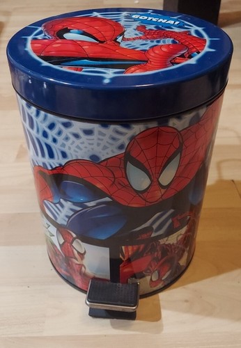 Spider-Man Spider Sense Wastebasket Trash Can 11"x8.25" With Flip Top ...