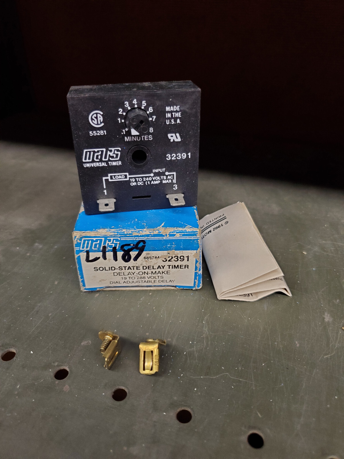 *Mars 685744-32391 Solid State Delay Timer; Delay-On-Make; 19-240V ...