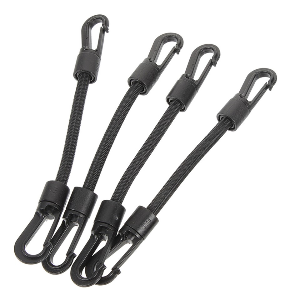 4 Pcs Adjustable Hook Elastic String Kayak Ropes Canopy Tie Downs ...