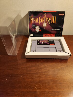 Final Fantasy III FF3 in Box (Super Nintendo, SNES) [Tested ...