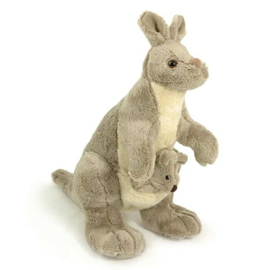 Dinki Di Mates Australia Kangaroo With Joey Soft Animal Plush Toy 28cm ...