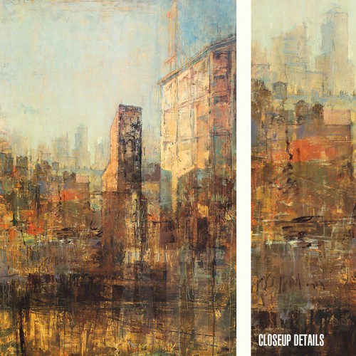 24W"x36H" STRUCTURED by STEVEN LARSON - CITYSCAPES BUILDINGS CHOICES of ...