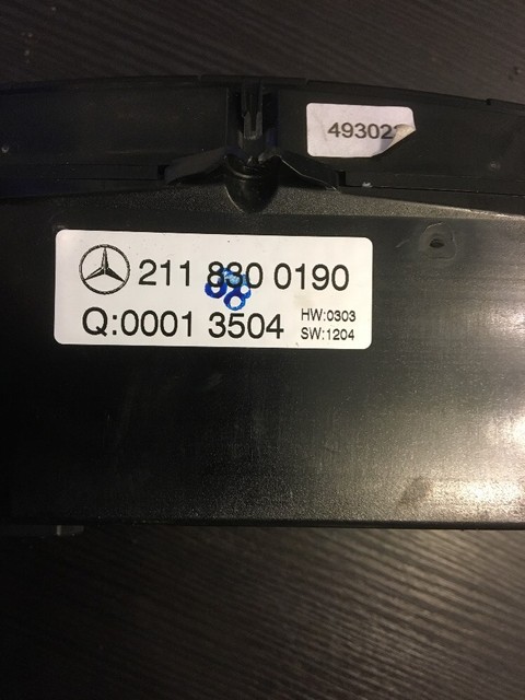 MERCEDES E320 W211 A/C CLIMATE CONTROL UNIT+VENT 2118300190 PART A211 ...
