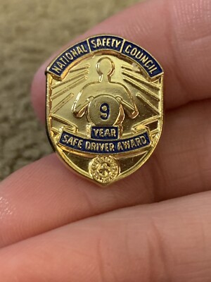 Vintage National Safety Council Gold Tone Enamel Lapel Pin (GW5) | eBay