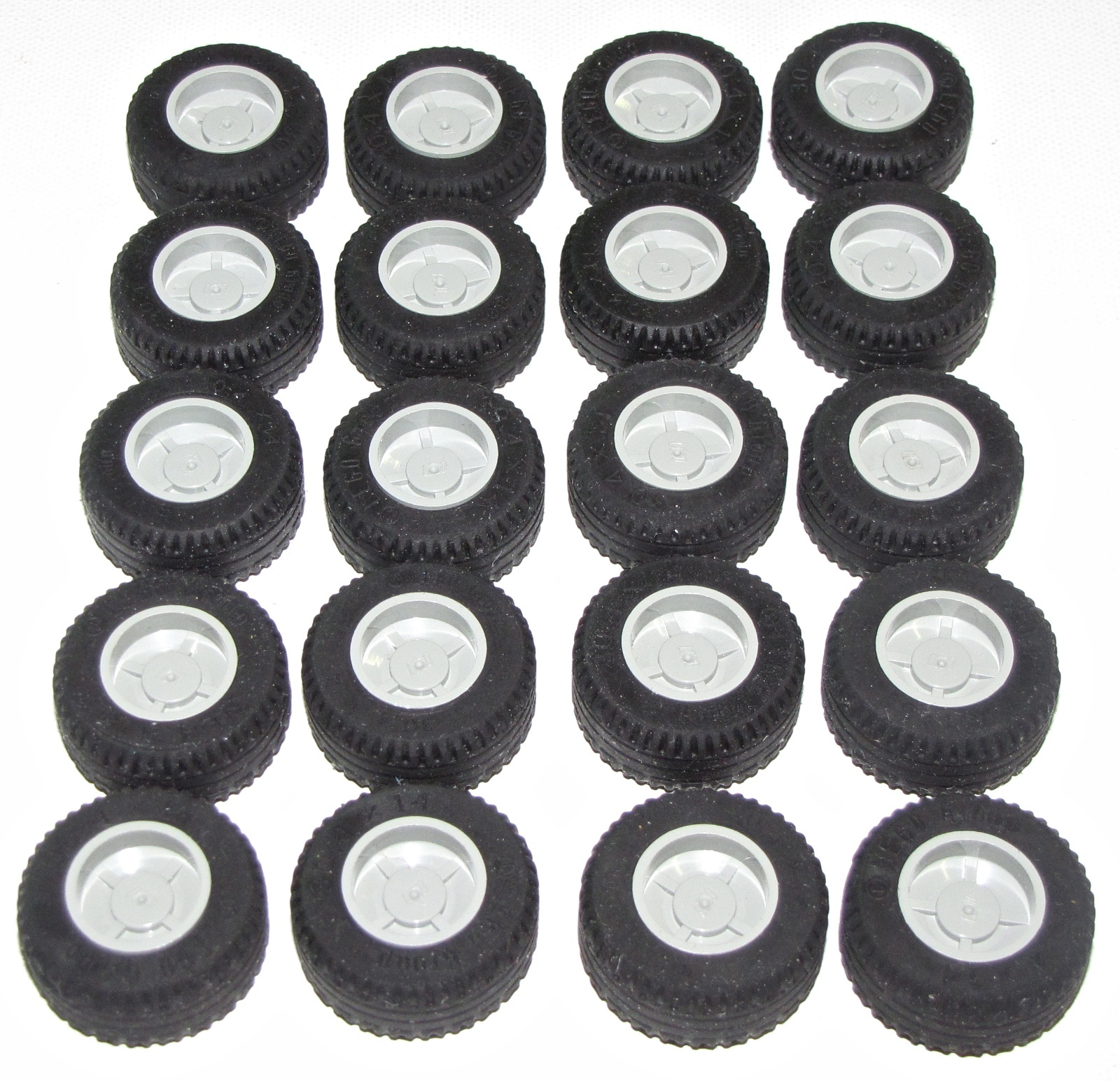 LEGO LOT OF 20 GREY HUBS AND BLACK CASTLE TRUCK WHEELS PIECES | eBay