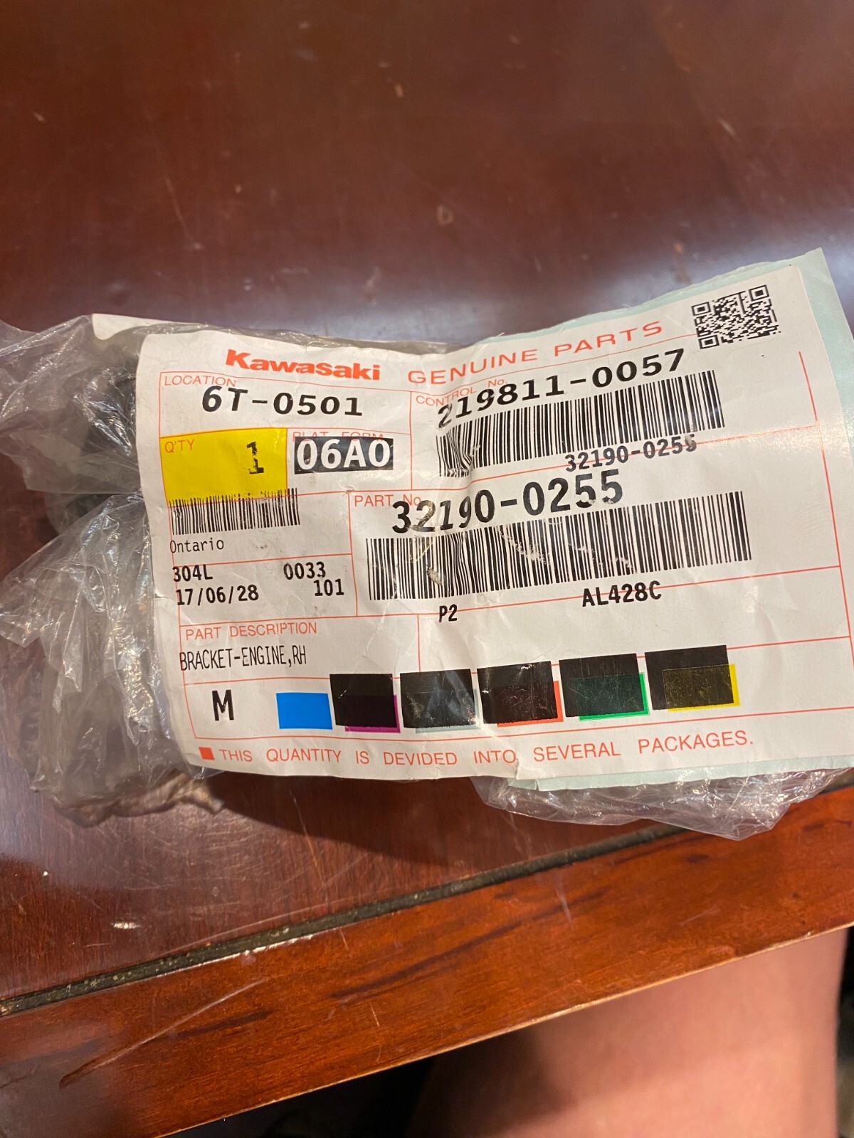 Kawasaki+OEM+Part+32190-0255+Bracket-engine+RH for sale online | eBay