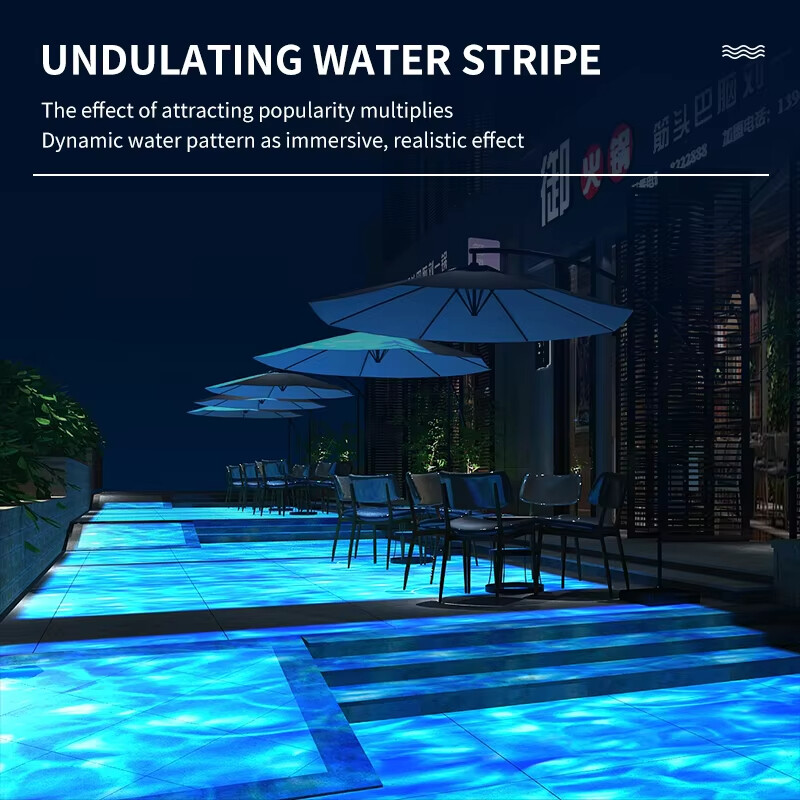 40W-600W Waterproof Outdoor Water Wave Ripple Ocean Effect GOBO Light ...