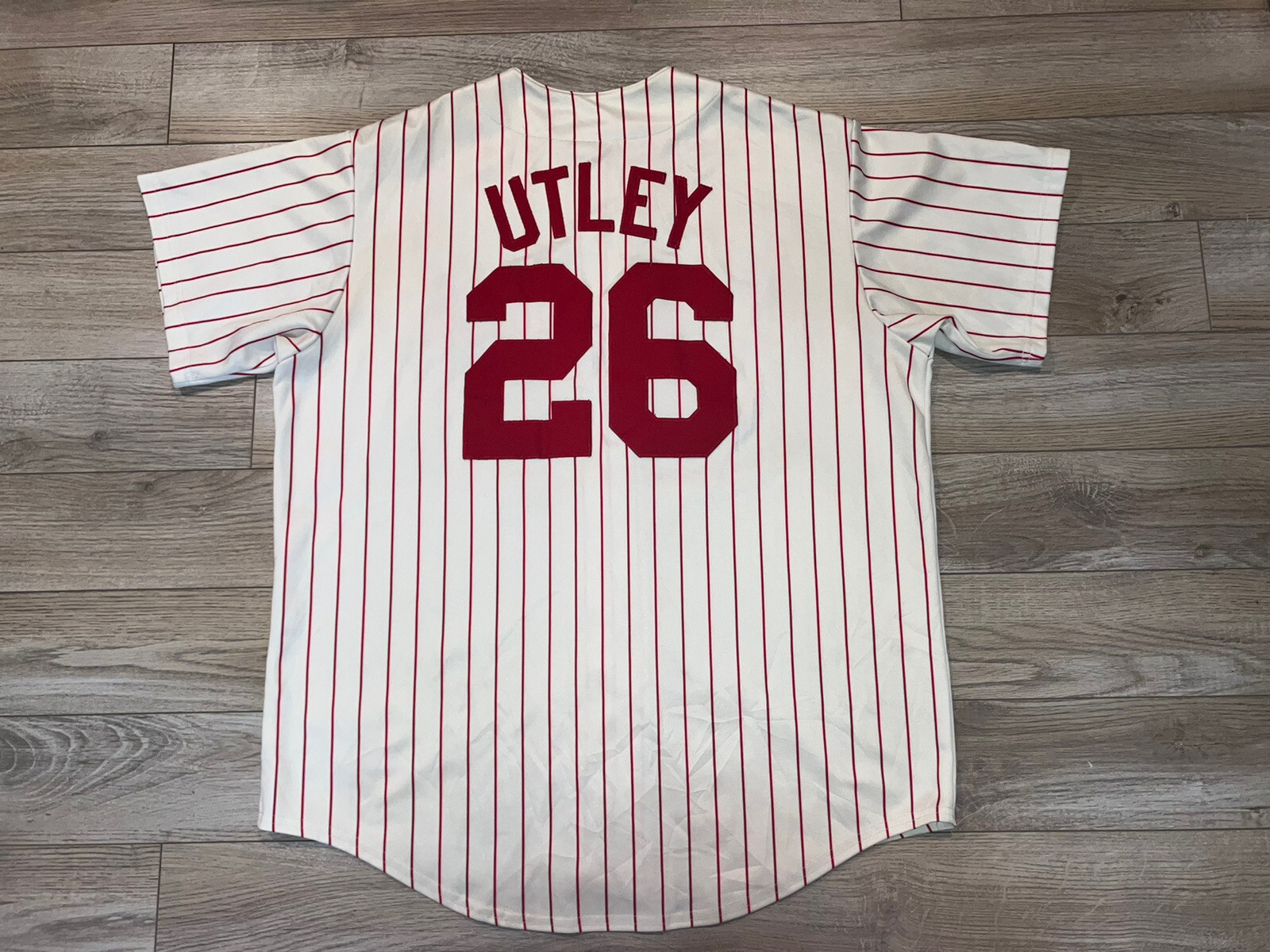 Chase Utley #26 Philadelphia Phillies MLB Baseball Majestic Jersey XL ...