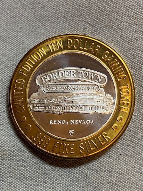 Boarder Town Casino & Restaurant, Reno, NV, $10 Silver Strike, Slot ...