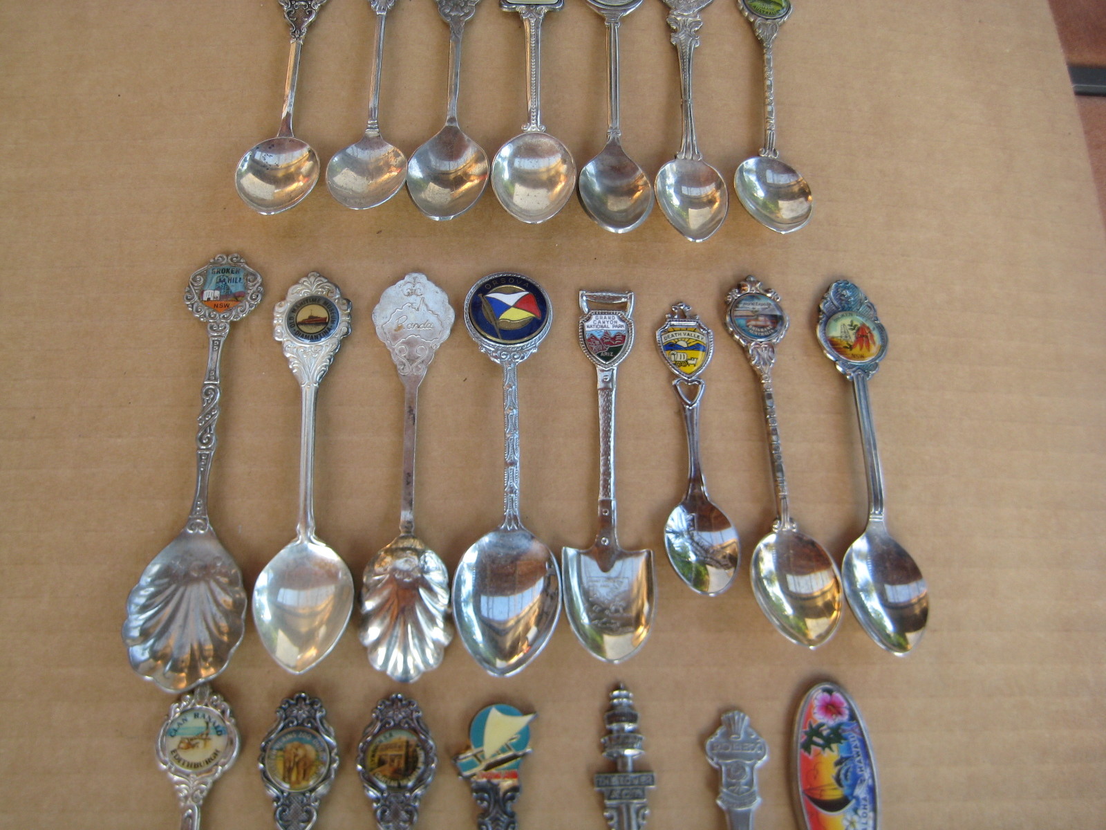 Souvenir Collector Teaspoons (22 incl 3 Forks) from Deceased Estate. | eBay