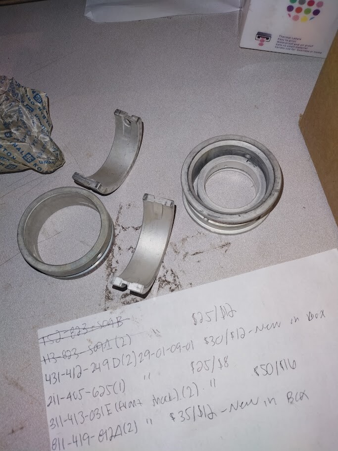 new VW Type 1 Line Bore Bearings # 111 198 475 german NOS OVERSIZED | eBay