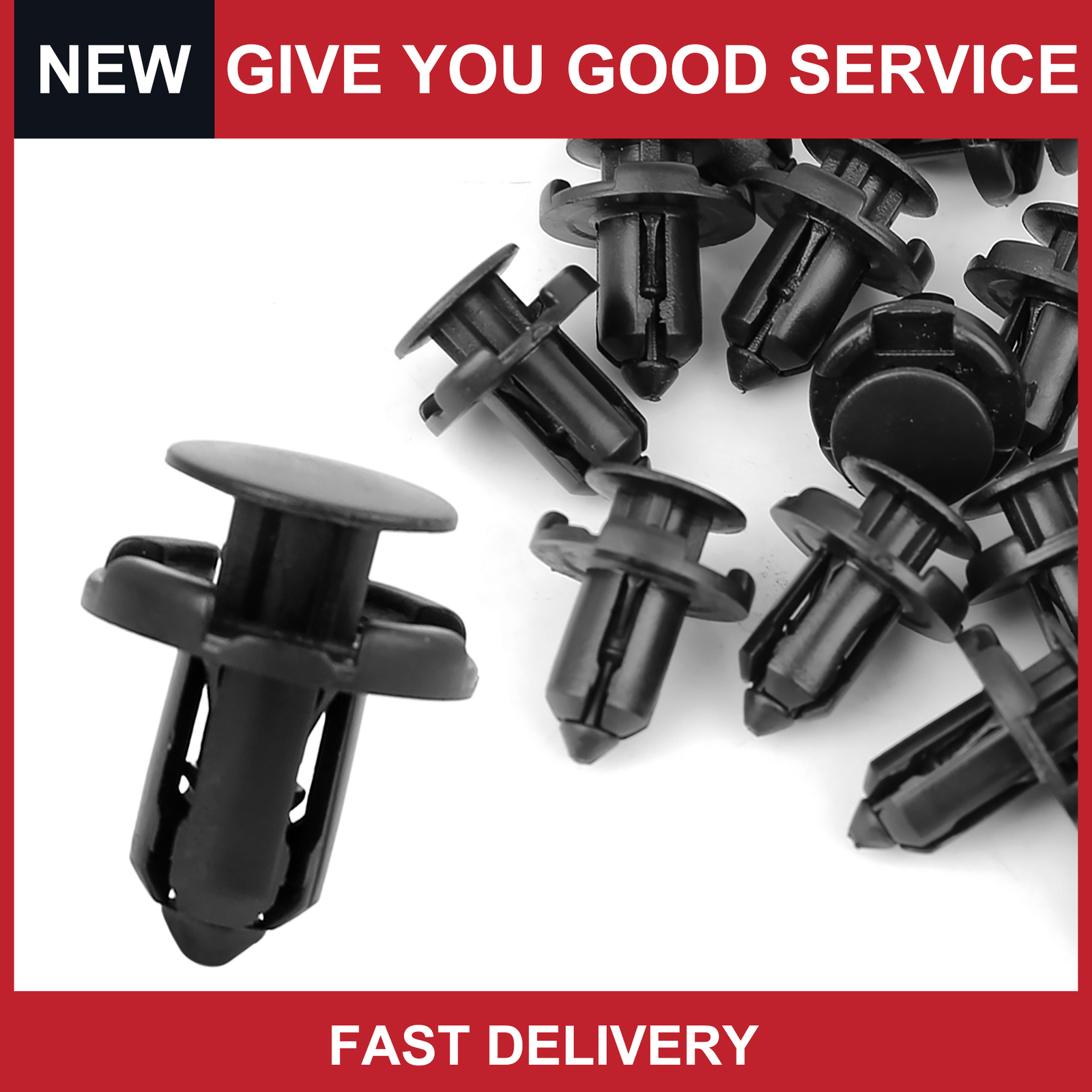 Pack of 50 For Mitsubishi Retainer Push Clips Fasteners Bumper Fender ...