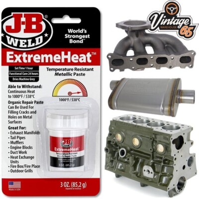 Classic Car Extreme Heat Cracked Engine Block Manifold Exhaust Repair ...