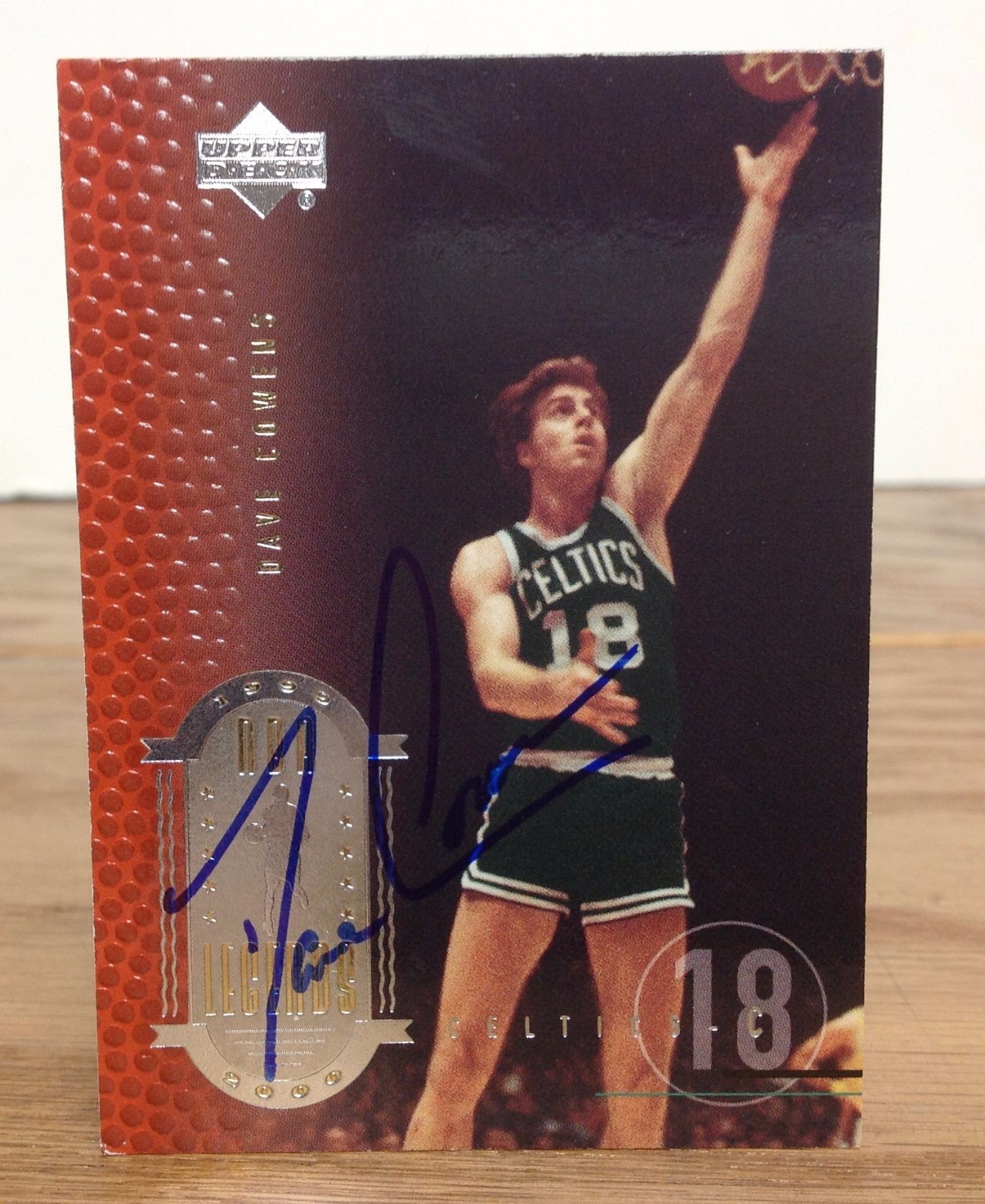 Dave Cowens BOSTON CELTICS 2000 Upper Deck NBA LEGENDS Signed Autograph ...
