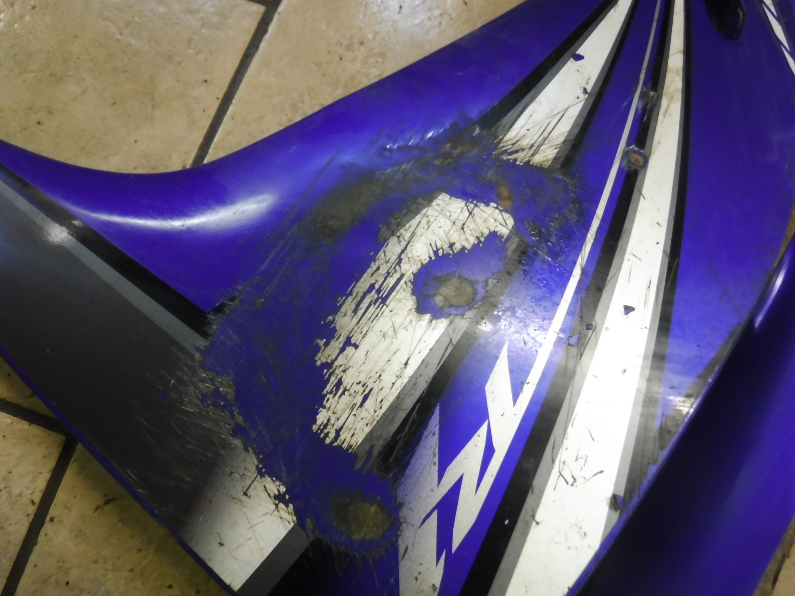 07-08 Yamaha YZF-R1 1000 Left Side Mid Fairing Upper 4C8-2835U-00 ...