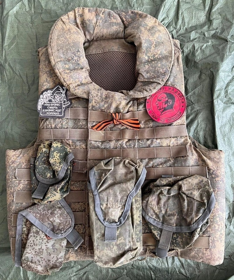 Russian Army Soldier Military Tank Vest 6B48 Patch Camo EMR Ratnik 2023 ...