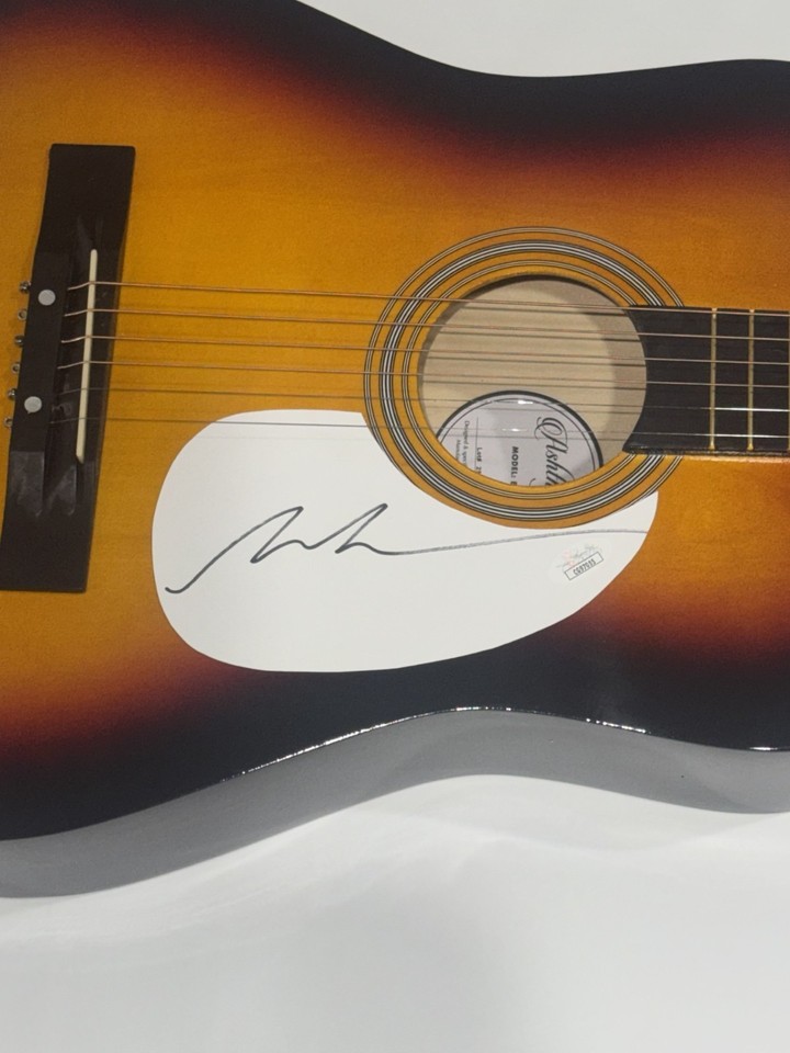 NOAH KAHAN SIGNED SUNBURST ACOUSTIC GUITAR AUTOGRAPHED STICK SEASON JSA ...