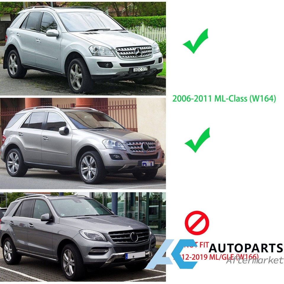 For 2006-2011 Mercedes W164 ML350 ML450 ML550 Running Boards Side Step ...