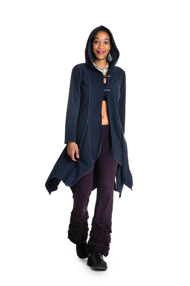 Psy Trance Clothing, Hippy Jacket, Pixie Goth Boho Cloak Jacket XXL ...