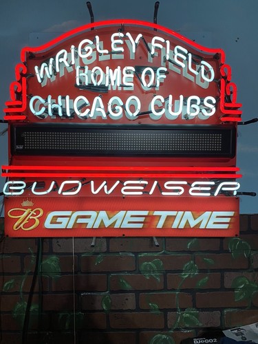 Wrigley Field Chicago Cubs Budweiser Customizable Scrolling Led Neon ...