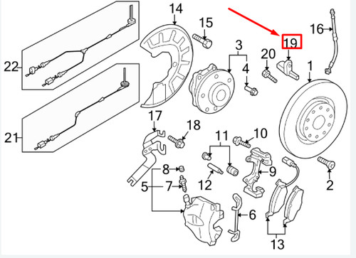 NEW VW BEETLE A5 FRONT RIGHT ABS WHEEL SPEED SENSOR WHT003856 OEM | eBay