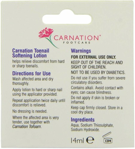 CARNATION TOENAIL SOFTENING LOTION, 14 ML 790295027478 | eBay UK