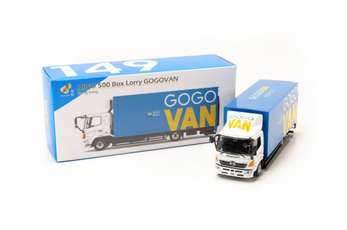 Tiny 1/76 Scale HINO 500 Box Lorry GOGOVAN Truck Hongkong Alloy Model ...