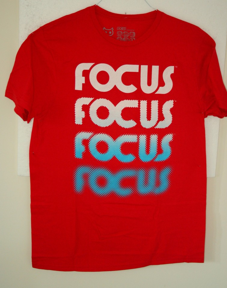 Vtg Focus Apparel Motocross Surfing Skateboardi SnowBoard Red T-Shirt ...